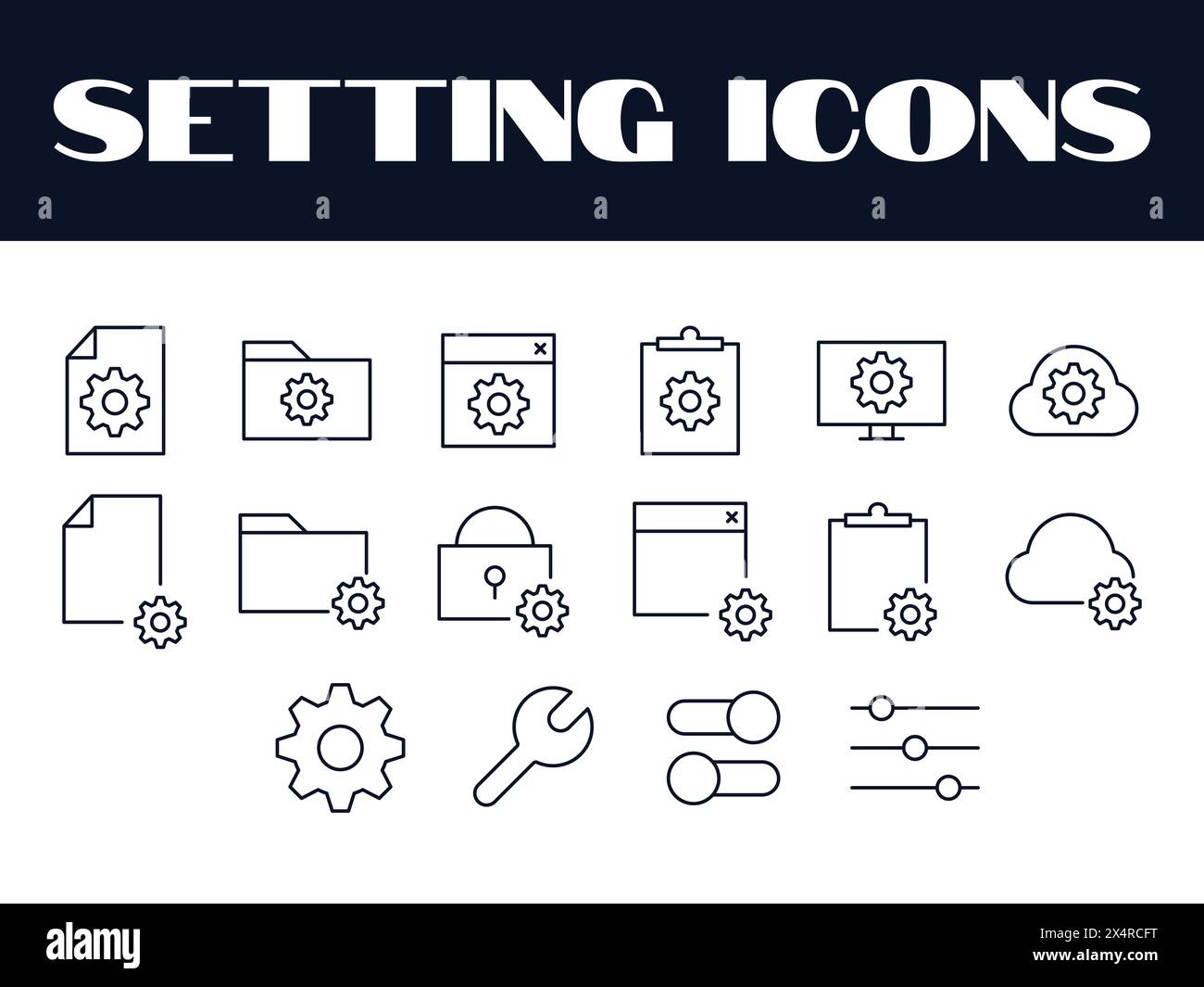 Industrial settings Stock Vector Images - Alamy