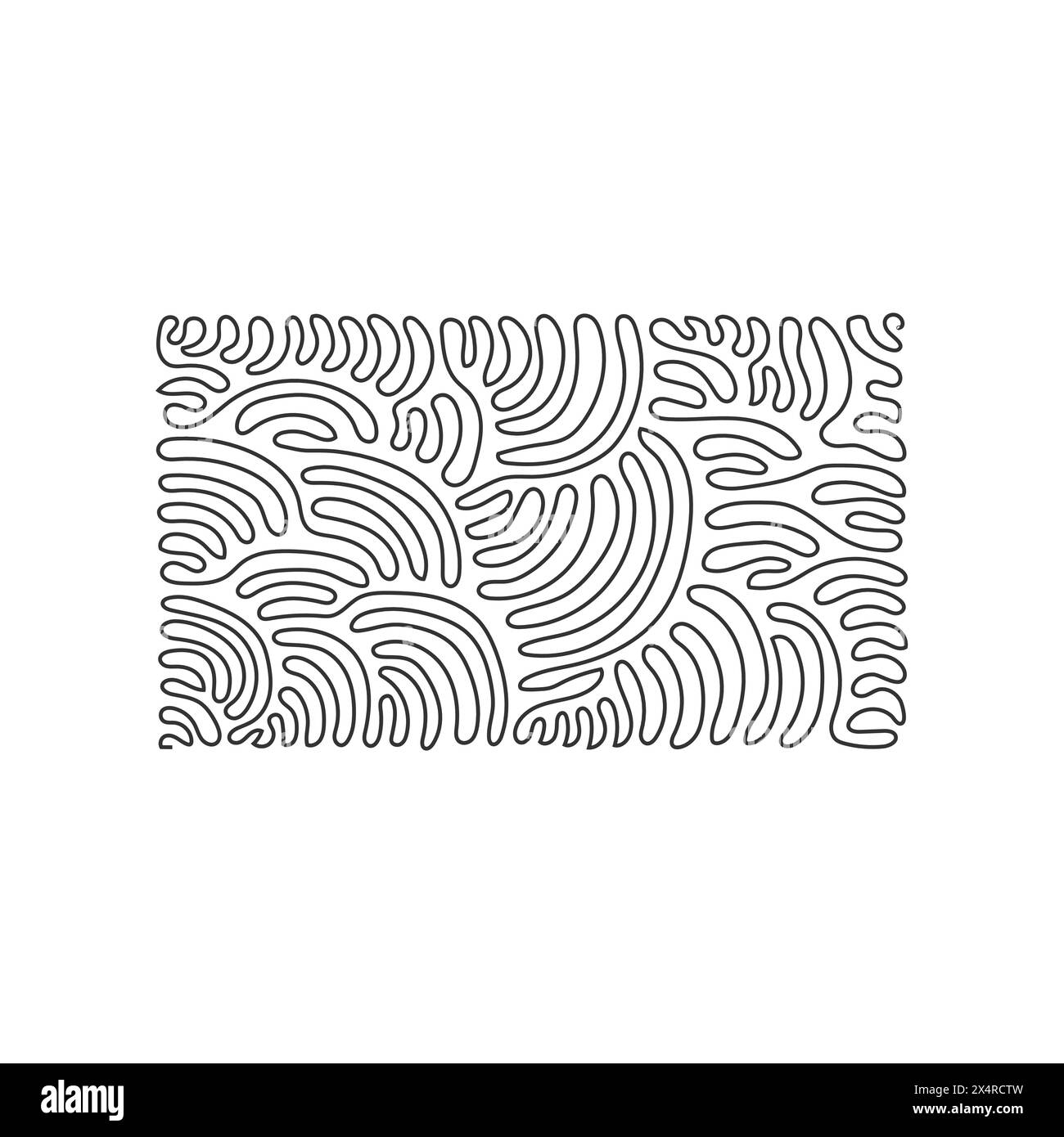 Single continuous line drawing geometric shapes, rectangle icon. Simple ...