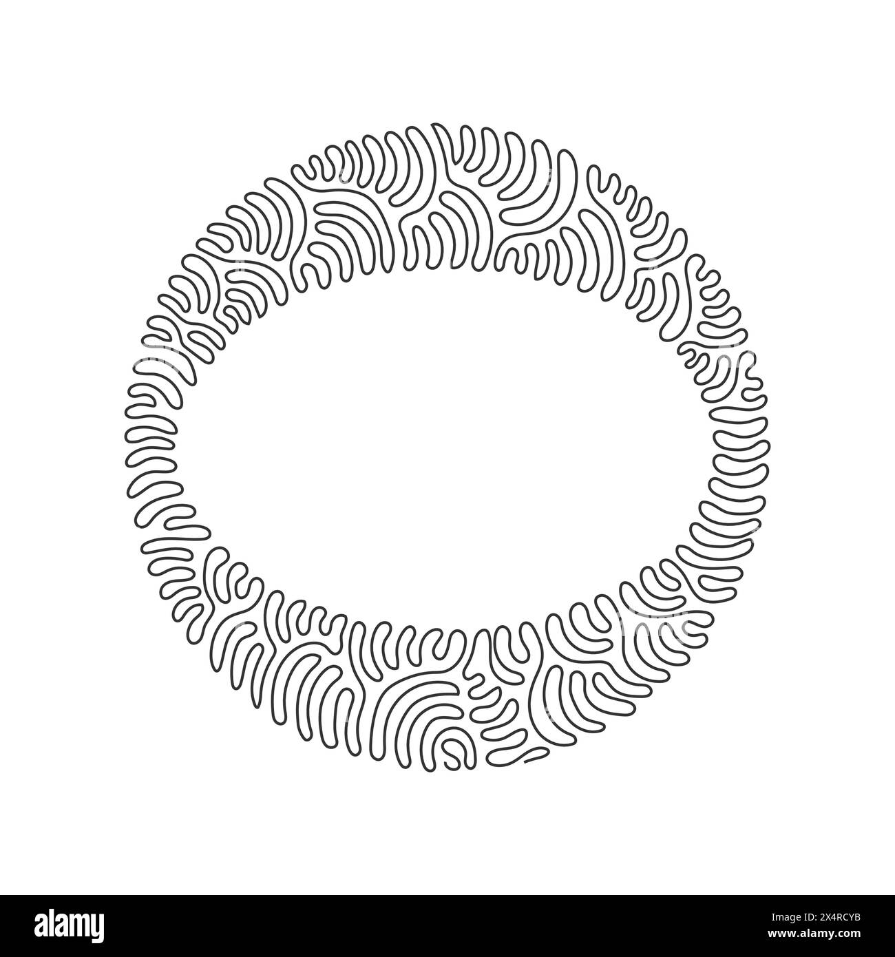 Continuous one line drawing geometric shapes, ellipse icon. Simple line ...