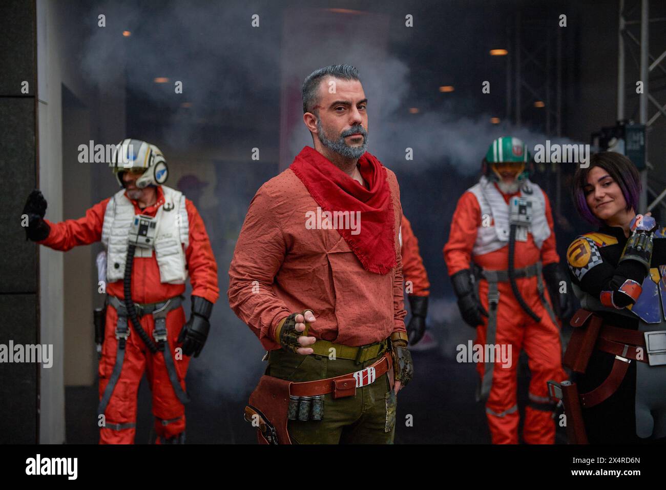 Pamplona, Spain. 04th May, 2024. Resistance pilots seen during the ...
