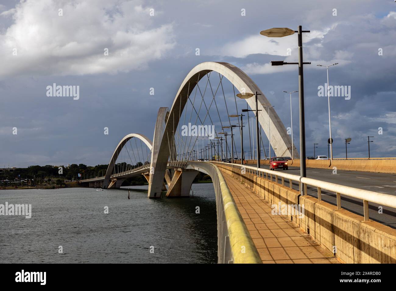 The Juscelino Kubitschek Bridge over Paranoá Lake, a UNESCO World ...