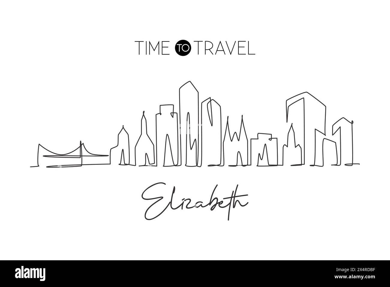 Elizabeth new jersey Stock Vector Images - Alamy