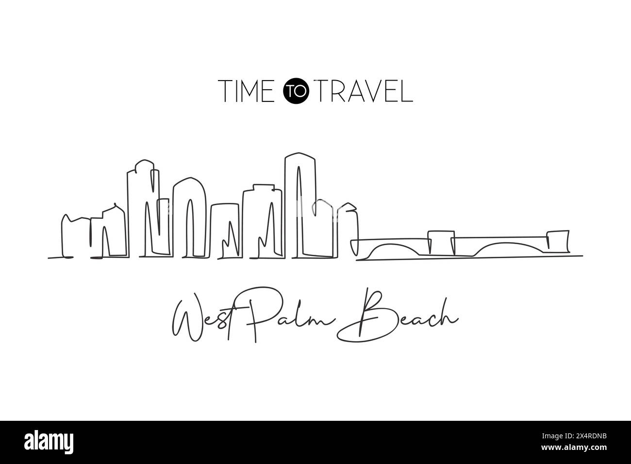 Florida coastal landscape Stock Vector Images - Alamy