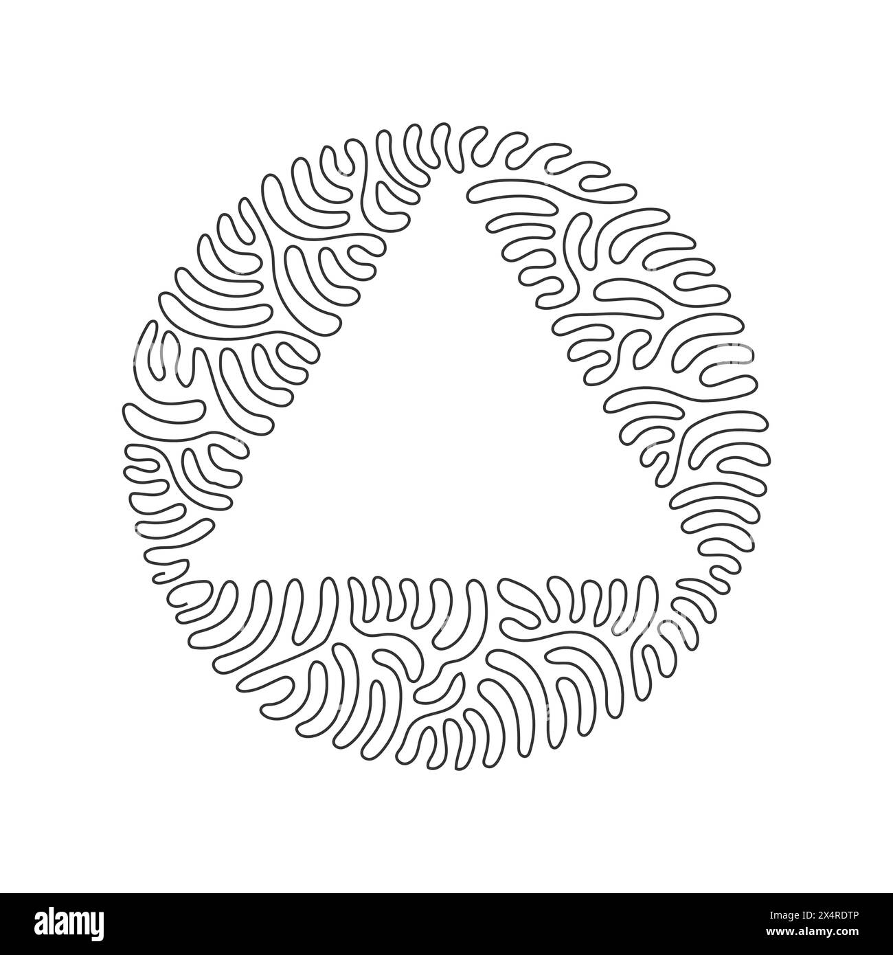 Single continuous line drawing triangle icon. Flat style. Triangle logo ...