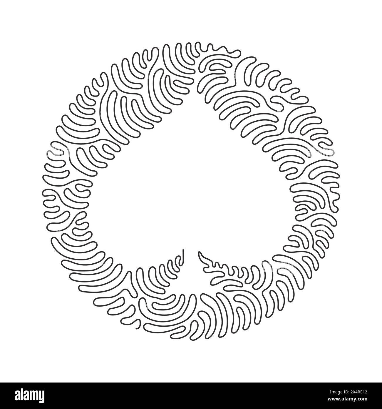 Single one line drawing poker playing cards suit spades design shape ...