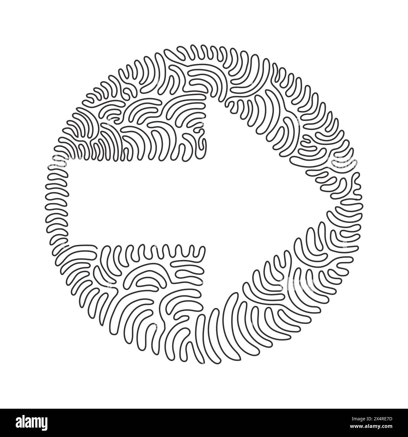 Single one line drawing flat arrow icon. Arrow logo icon for your web ...