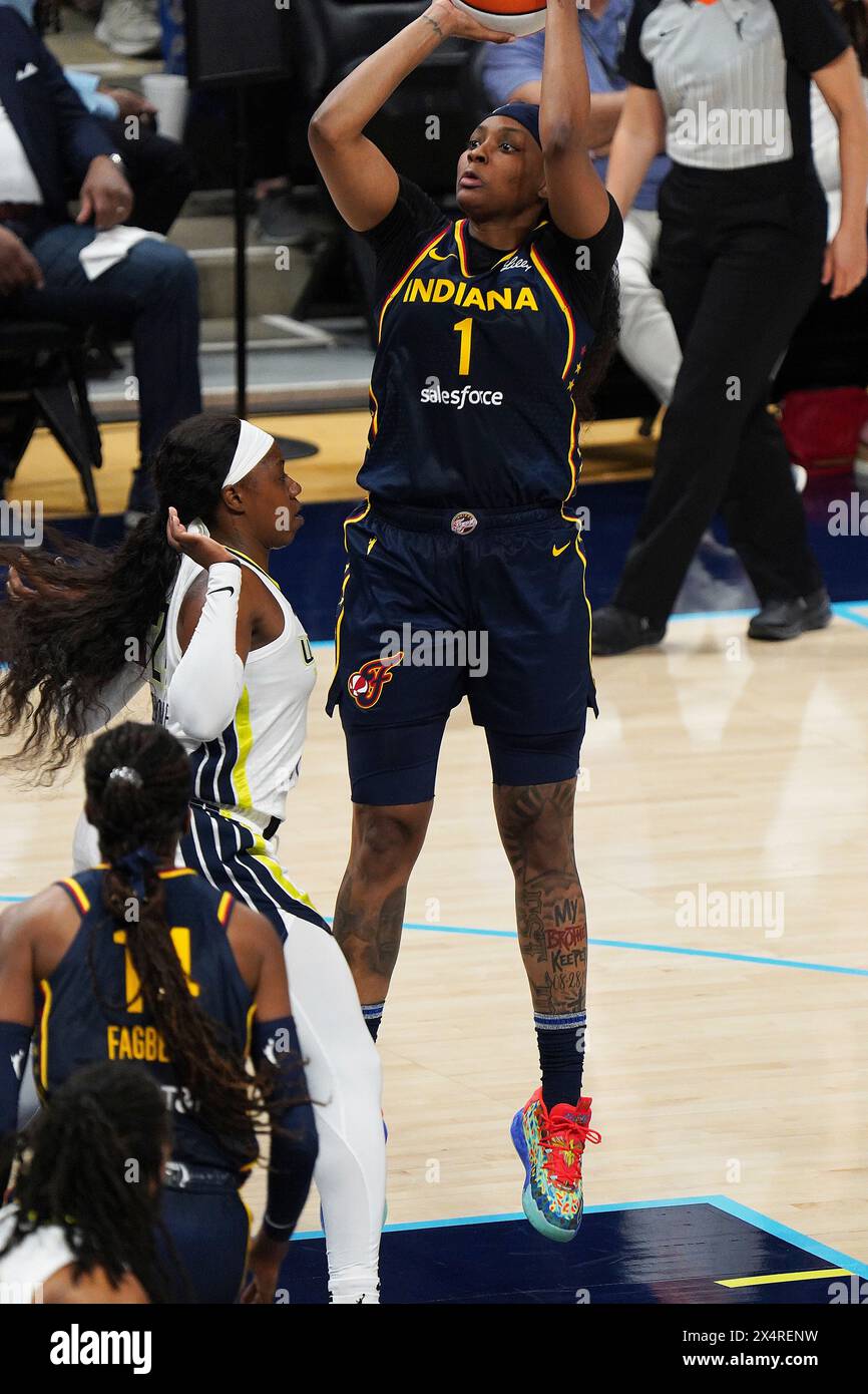 Arlington, United States. 03rd May, 2024. NaLyssa Smith #1 of Indiana ...