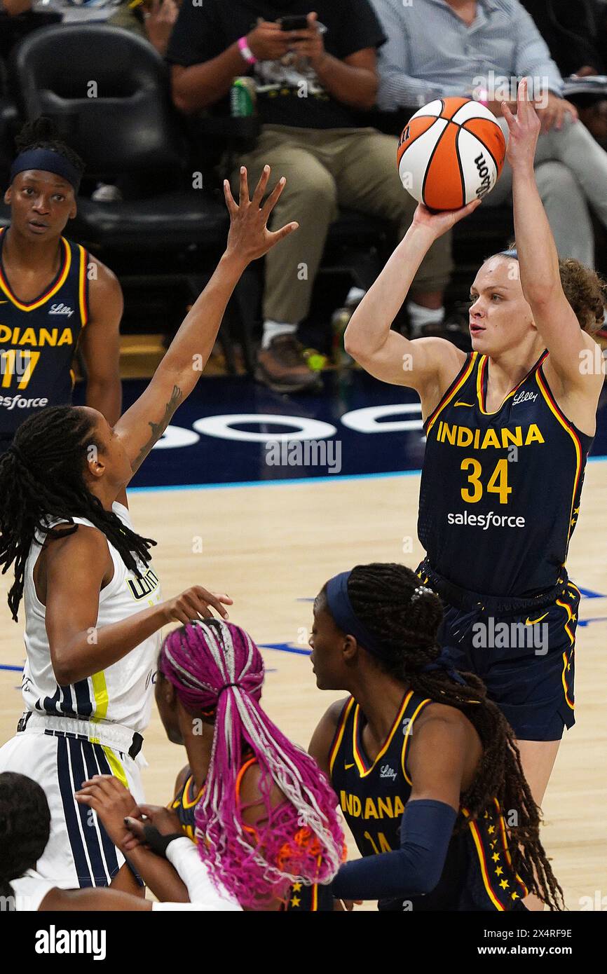 Arlington, United States. 03rd May, 2024. Grace Berger #34 of Indiana ...