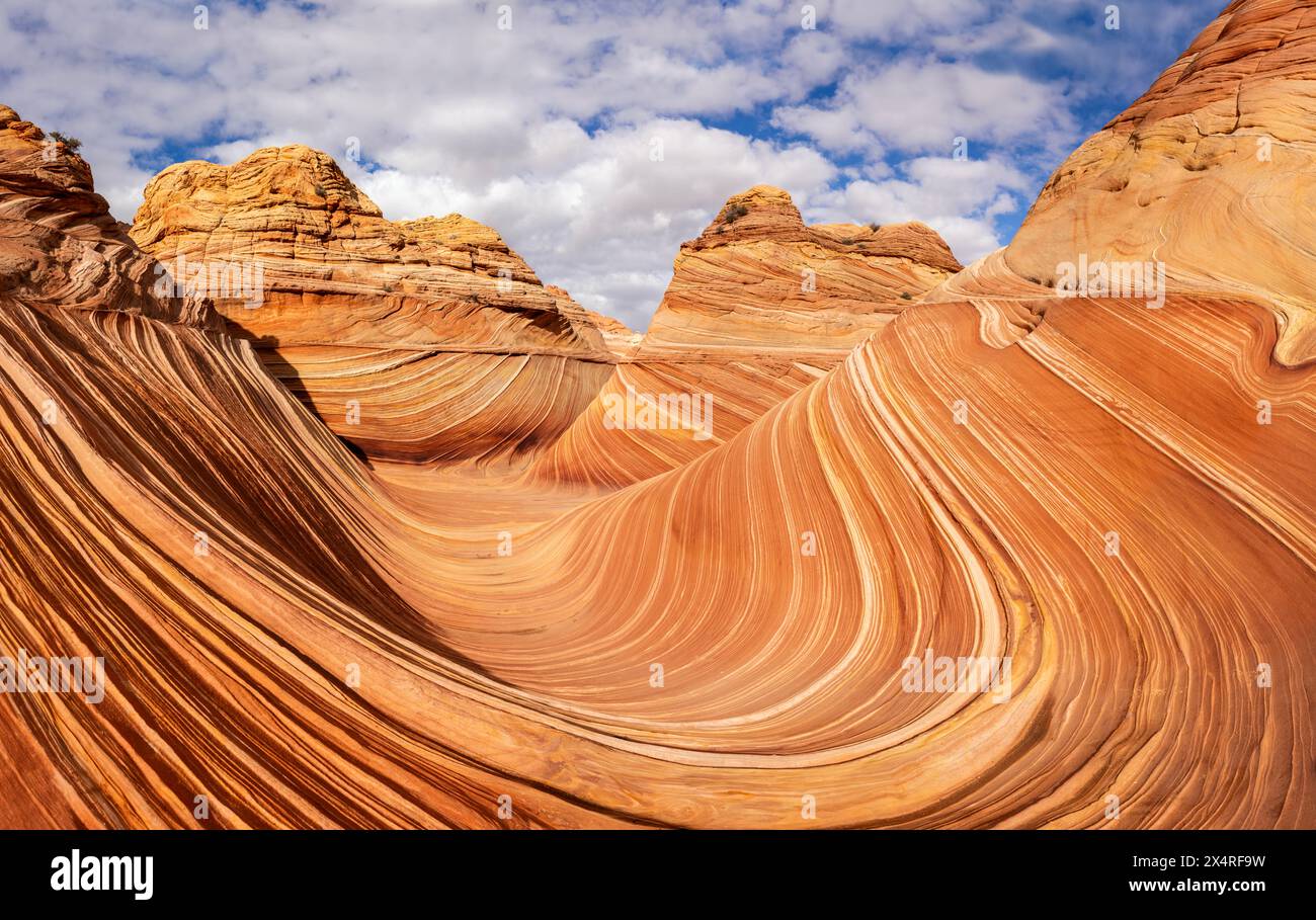 Panorama Of The Wave Rock Formation Coyote Buttes North At Paria Panorama Of The Wave Rock Formation Coyote Buttes North At Paria