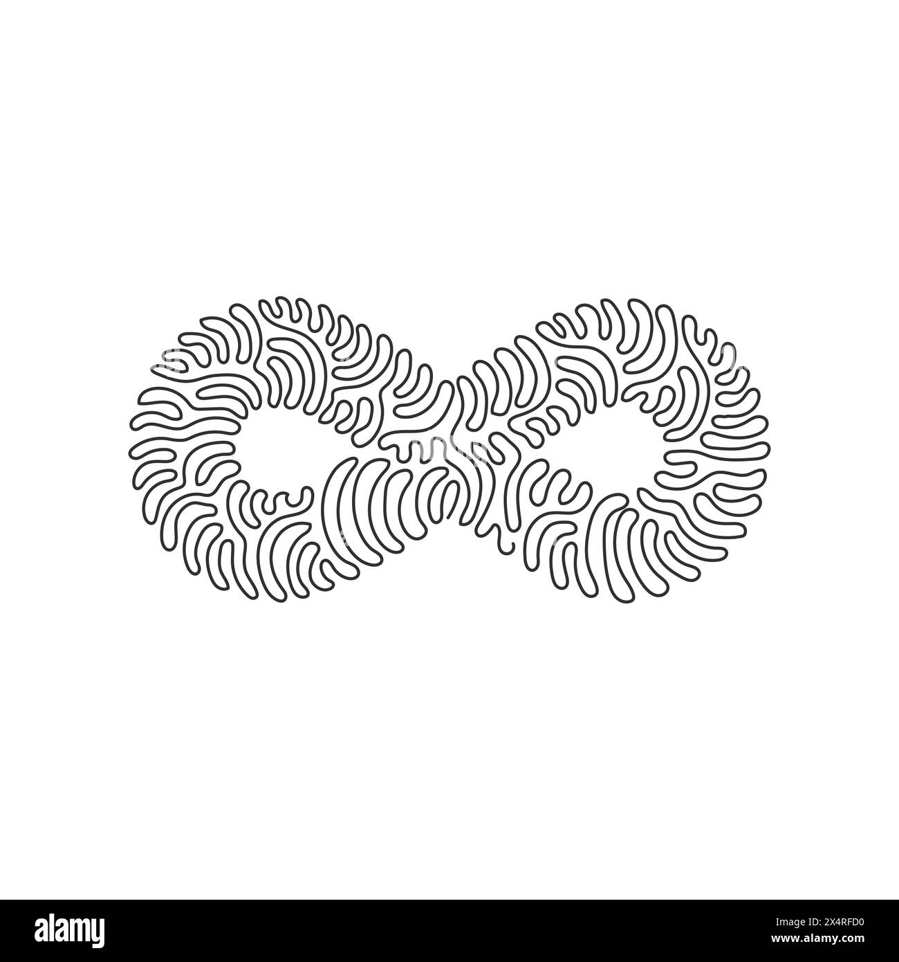 Infinity symbol single continuous hi-res stock photography and images ...