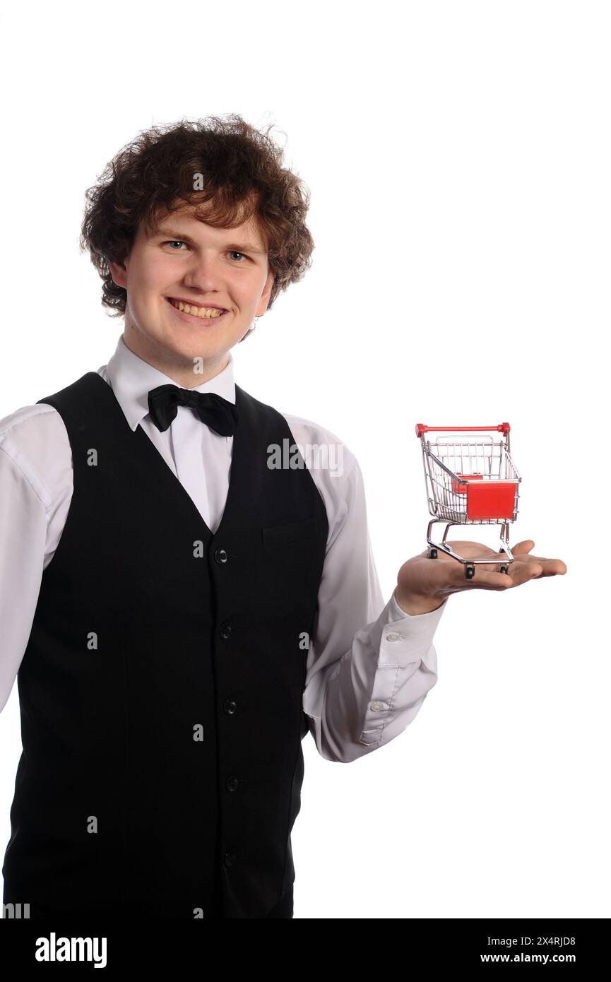 Waiter serving trolley hi-res stock photography and images - Alamy
