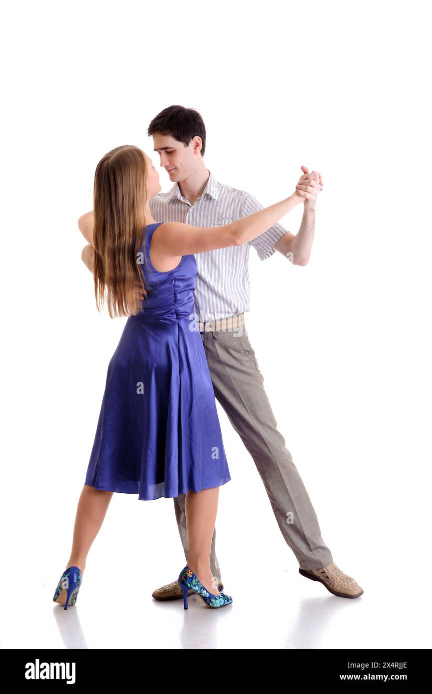 Happy romantic couple dance on Cut Out Stock Images & Pictures - Alamy