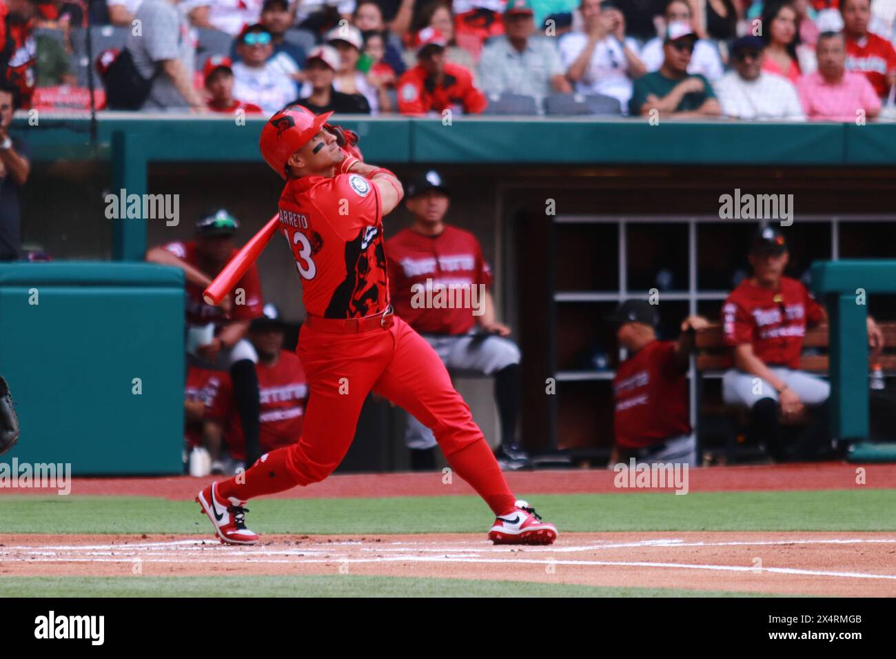 Mexico City, Mexico. 04th May, 2024. Franklin Barreto #43 of Diablos ...
