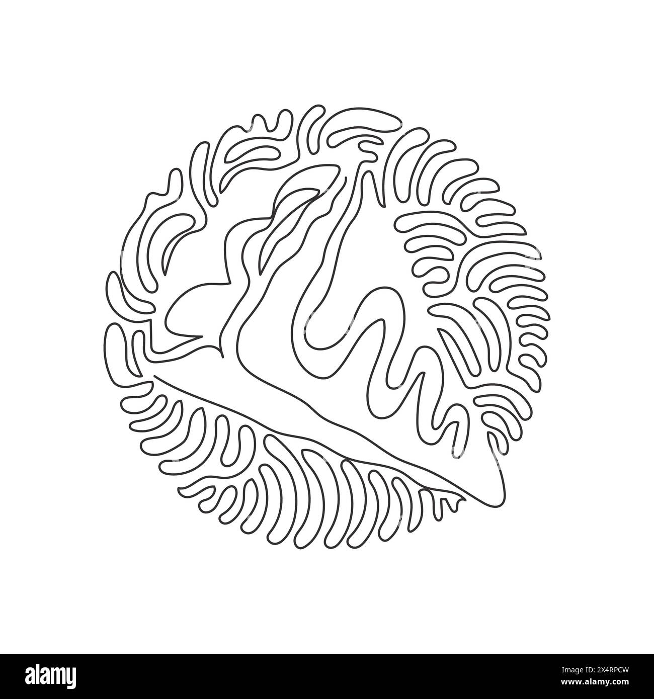 Single one line drawing crepes with bananas and chocolate, pancakes ...