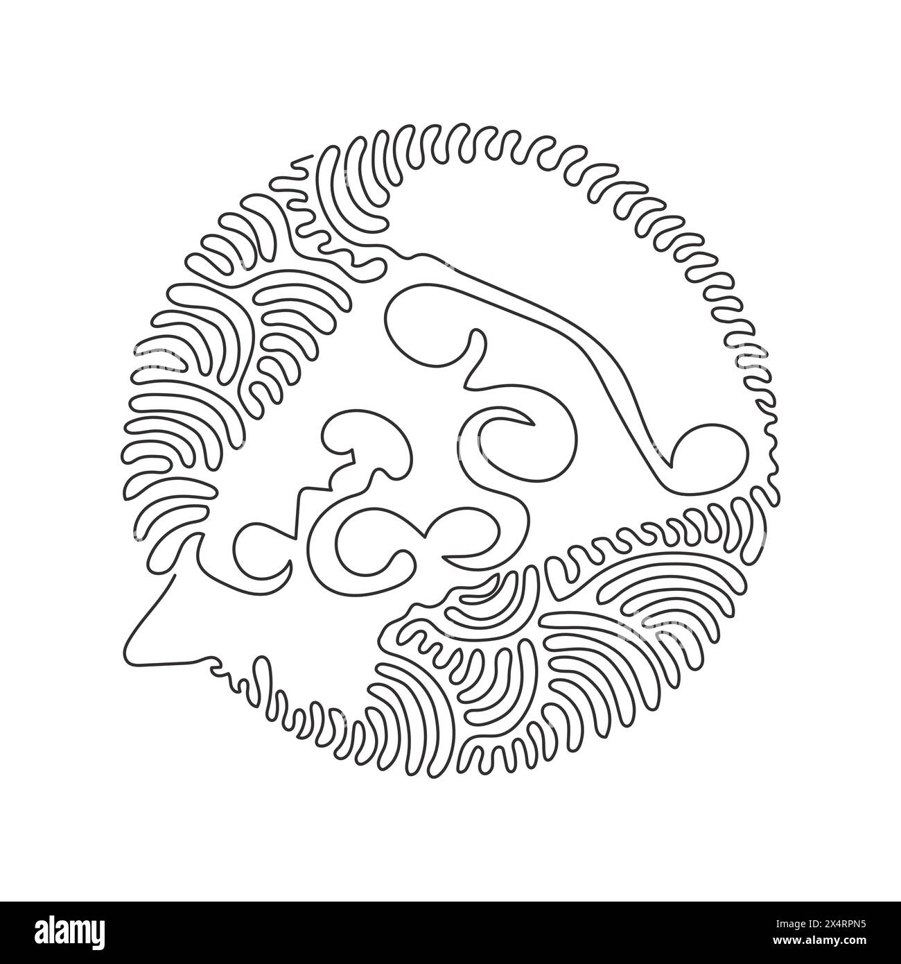 Single one line drawing slice of pizza with tomatoes, lettuce, sausage ...