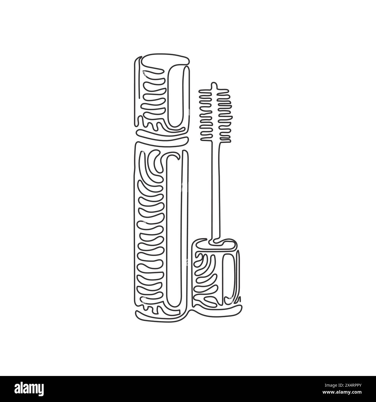 Woman contour brush makeup Stock Vector Images - Alamy