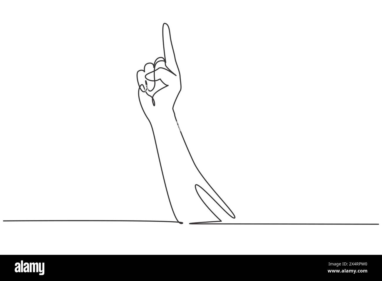 Single continuous line drawing symbol of victory or champion. Number ...