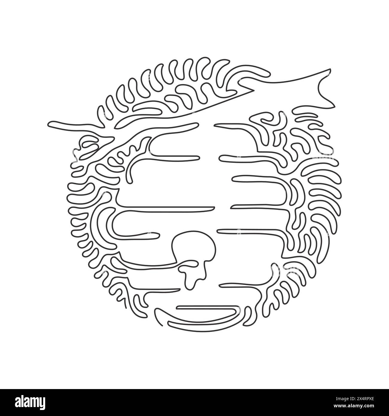 Single one line drawing honey hive hanging on branch of tree with honey ...