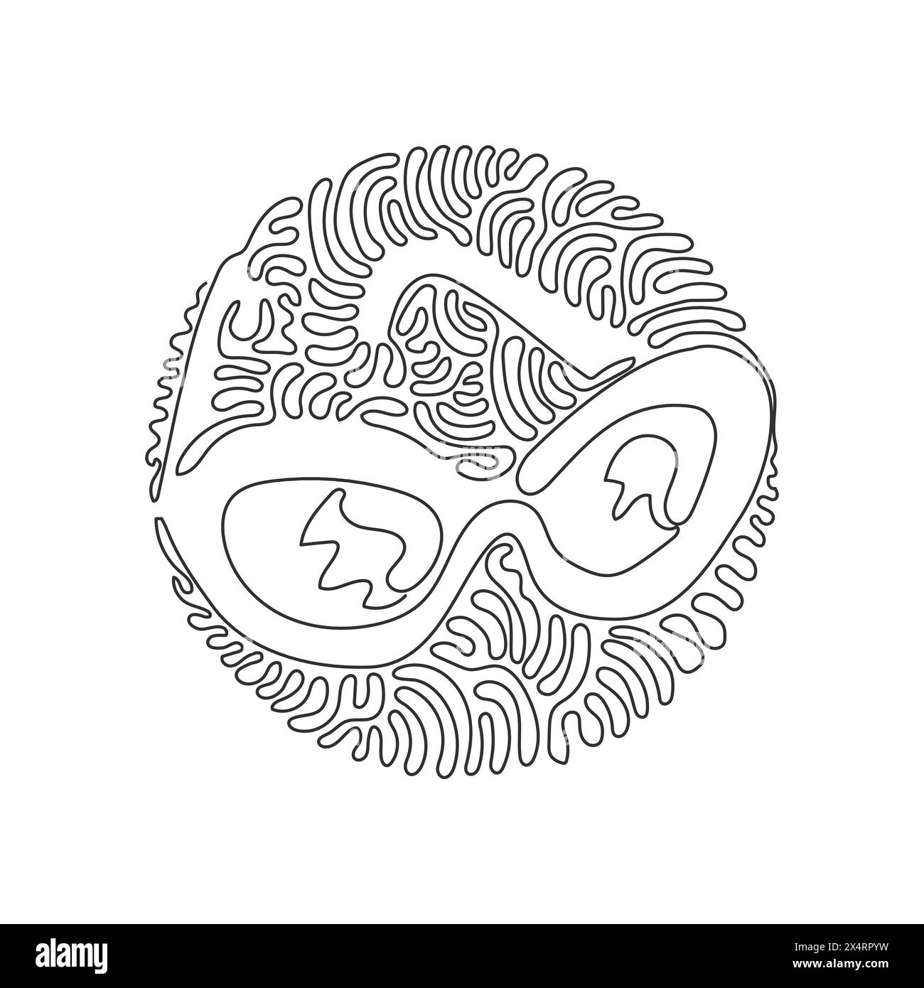 Single one line drawing glasses model, women frames. Sunglasses ...