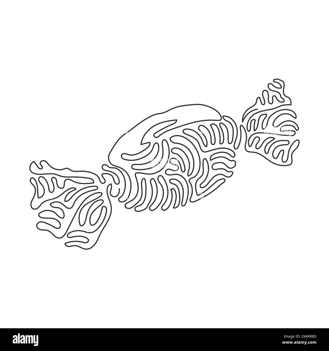 Line caramel candies on Stock Vector Images - Alamy