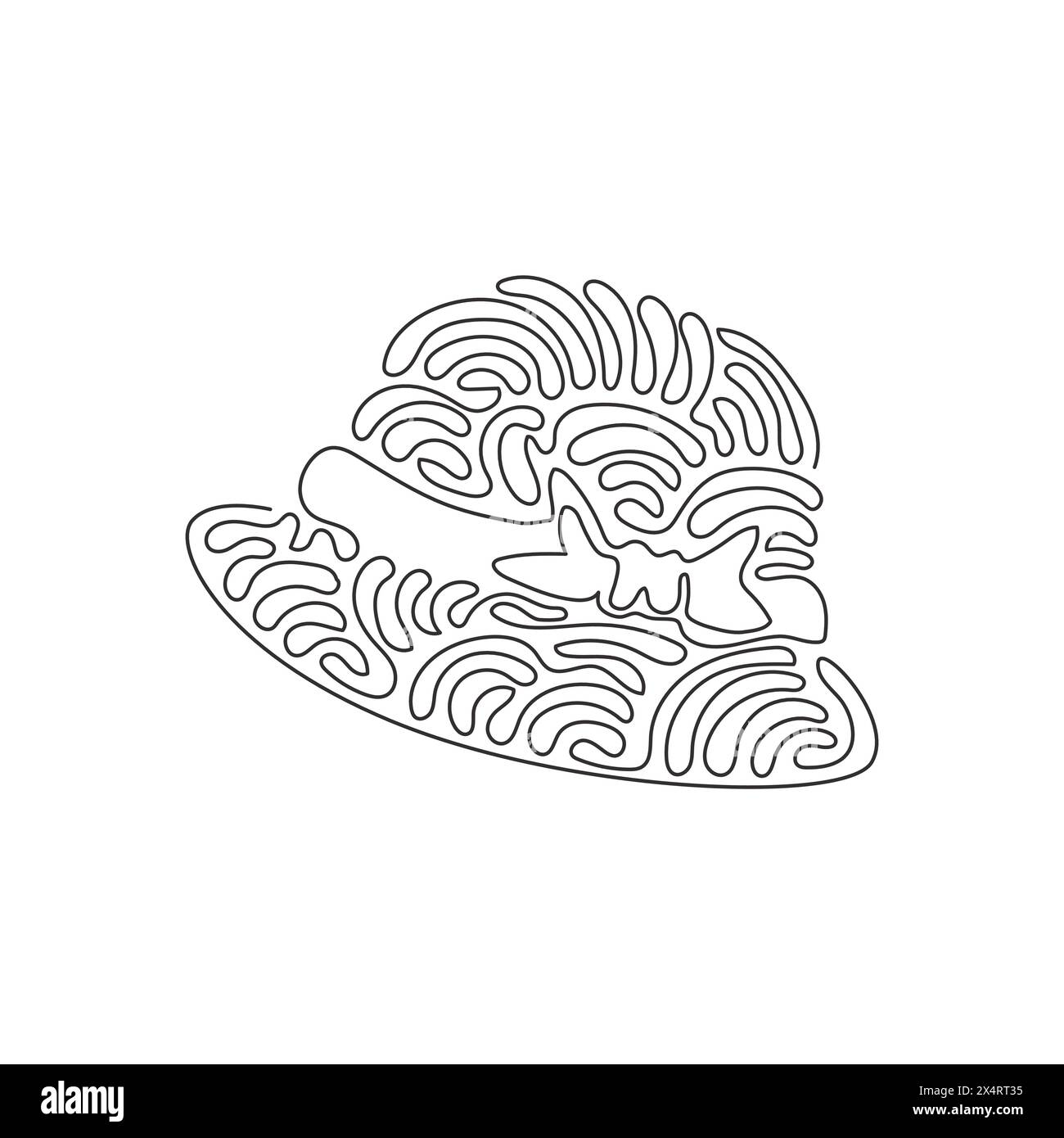 Women line drawing hat hi-res stock photography and images - Alamy