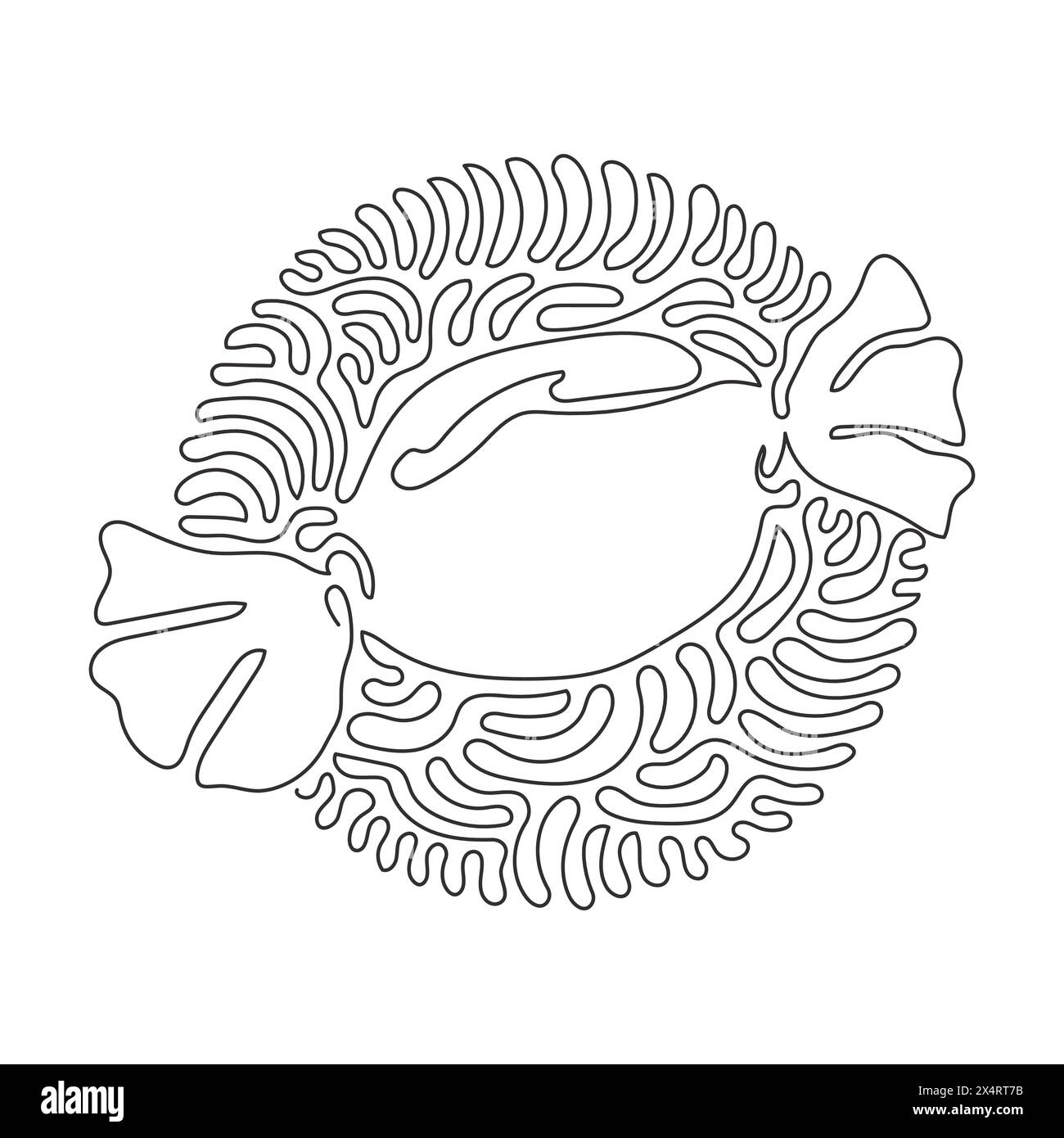 Continuous one line drawing candy in wrappers. Sweet candies for ...