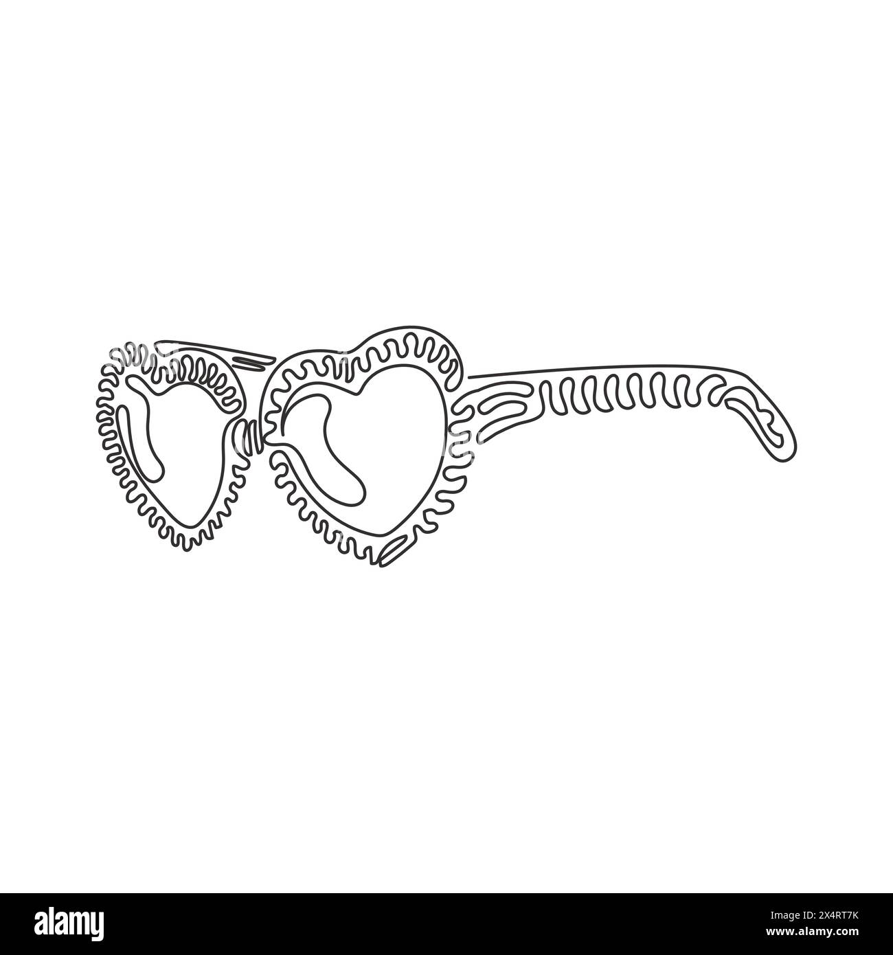 One line drawing eye glasses hi-res stock photography and images - Alamy