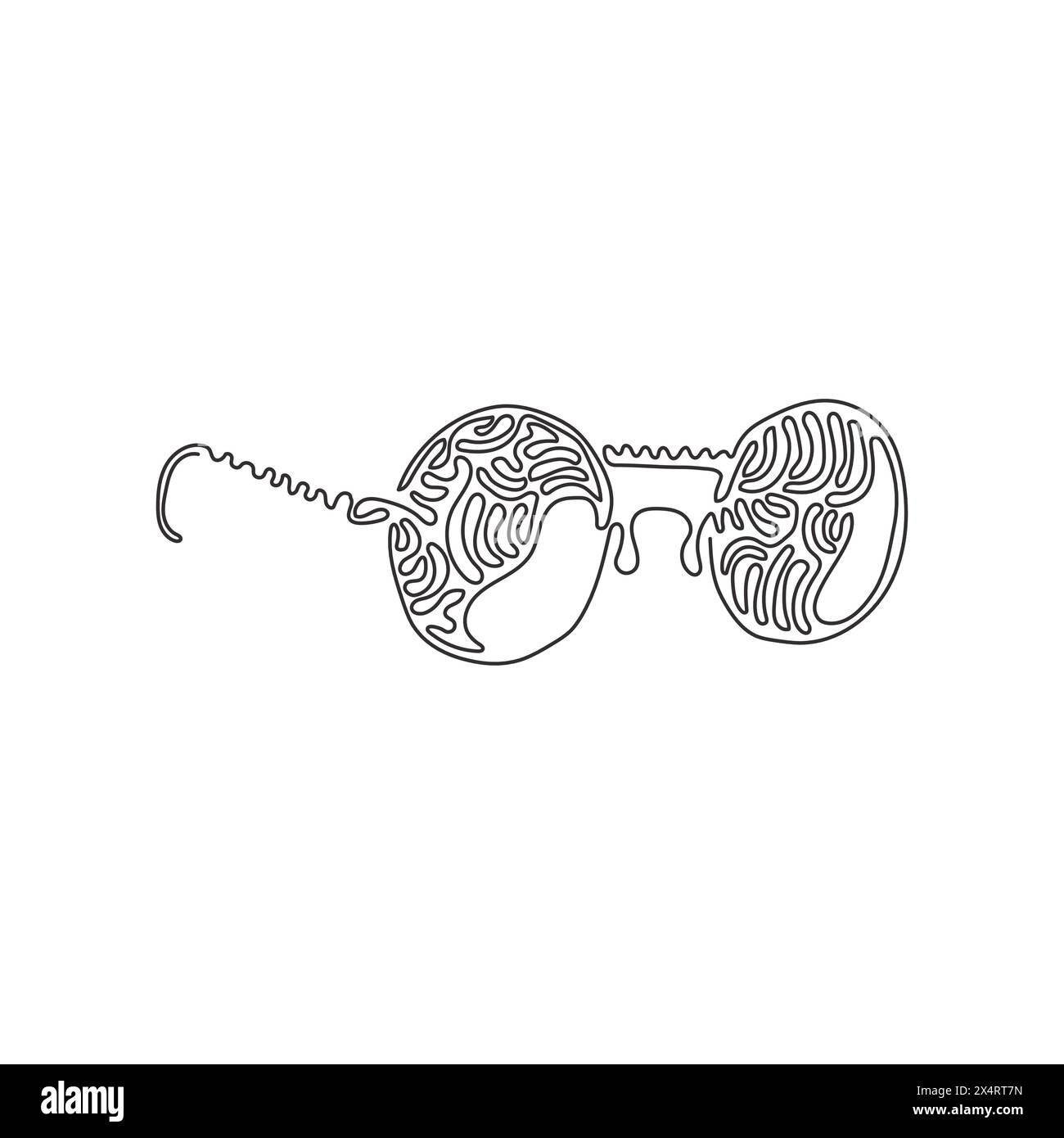 One line drawing eye glasses hi-res stock photography and images - Alamy