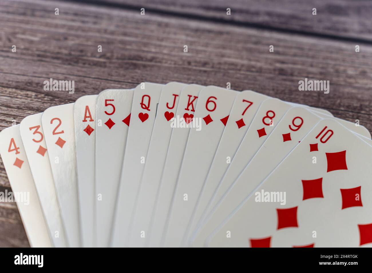 Pack of Playing Cards on white background Stock Photo - Alamy