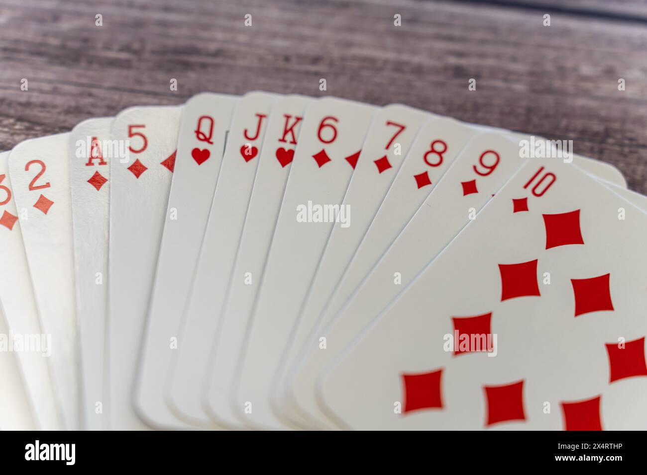 Pack of Playing Cards on white background Stock Photo - Alamy