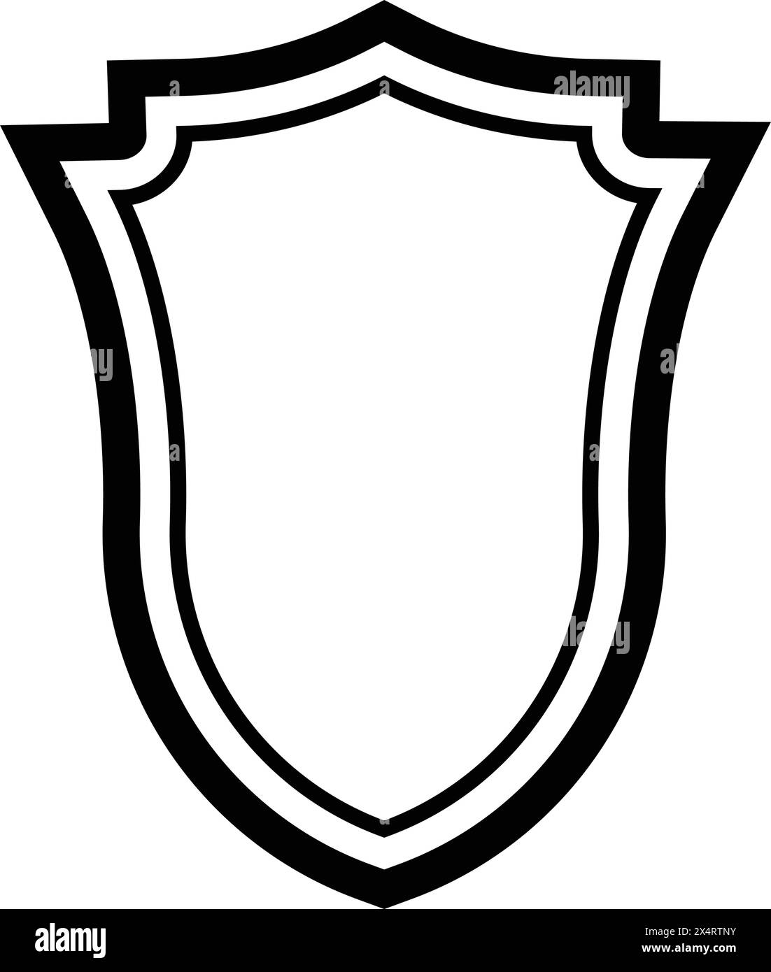 simple shield icon illustration templet design Stock Vector Image & Art ...