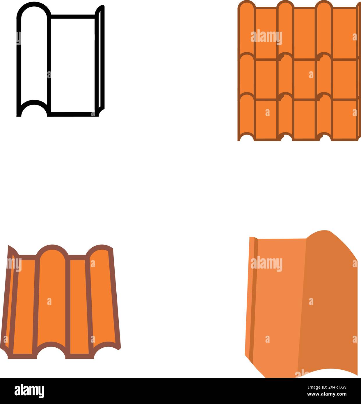 Cement roof tile Cut Out Stock Images & Pictures - Alamy