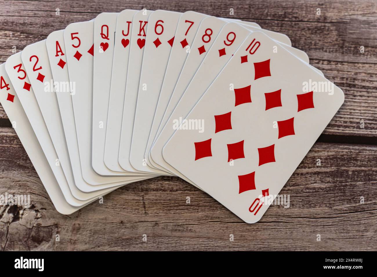 Pack of Playing Cards on white background Stock Photo - Alamy