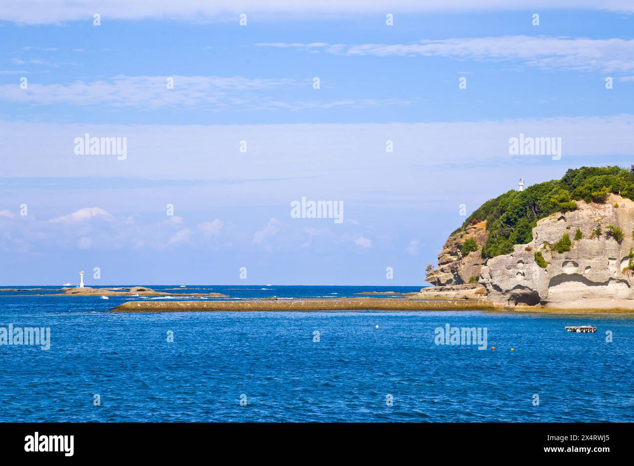 Engetsu Island is a small island off the coast of Shirahama town ...