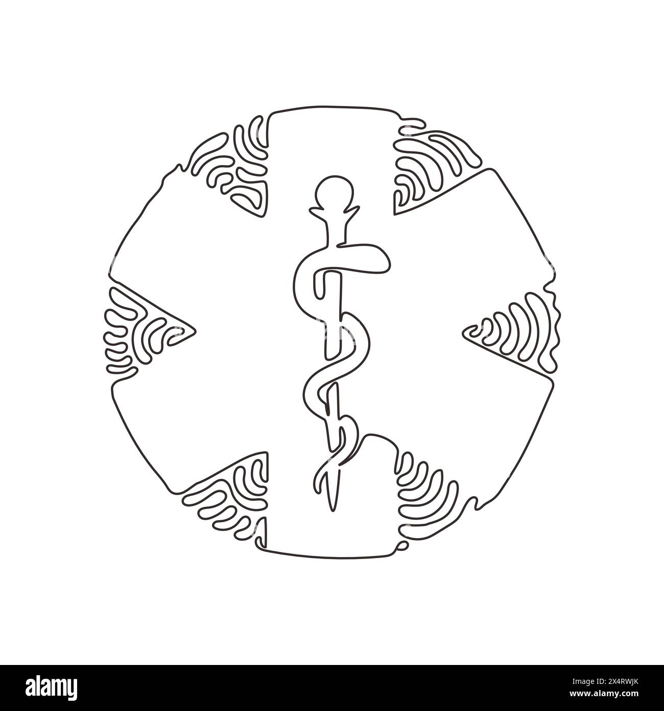 Caduceus medical symbol cartoon icon hi-res stock photography and ...