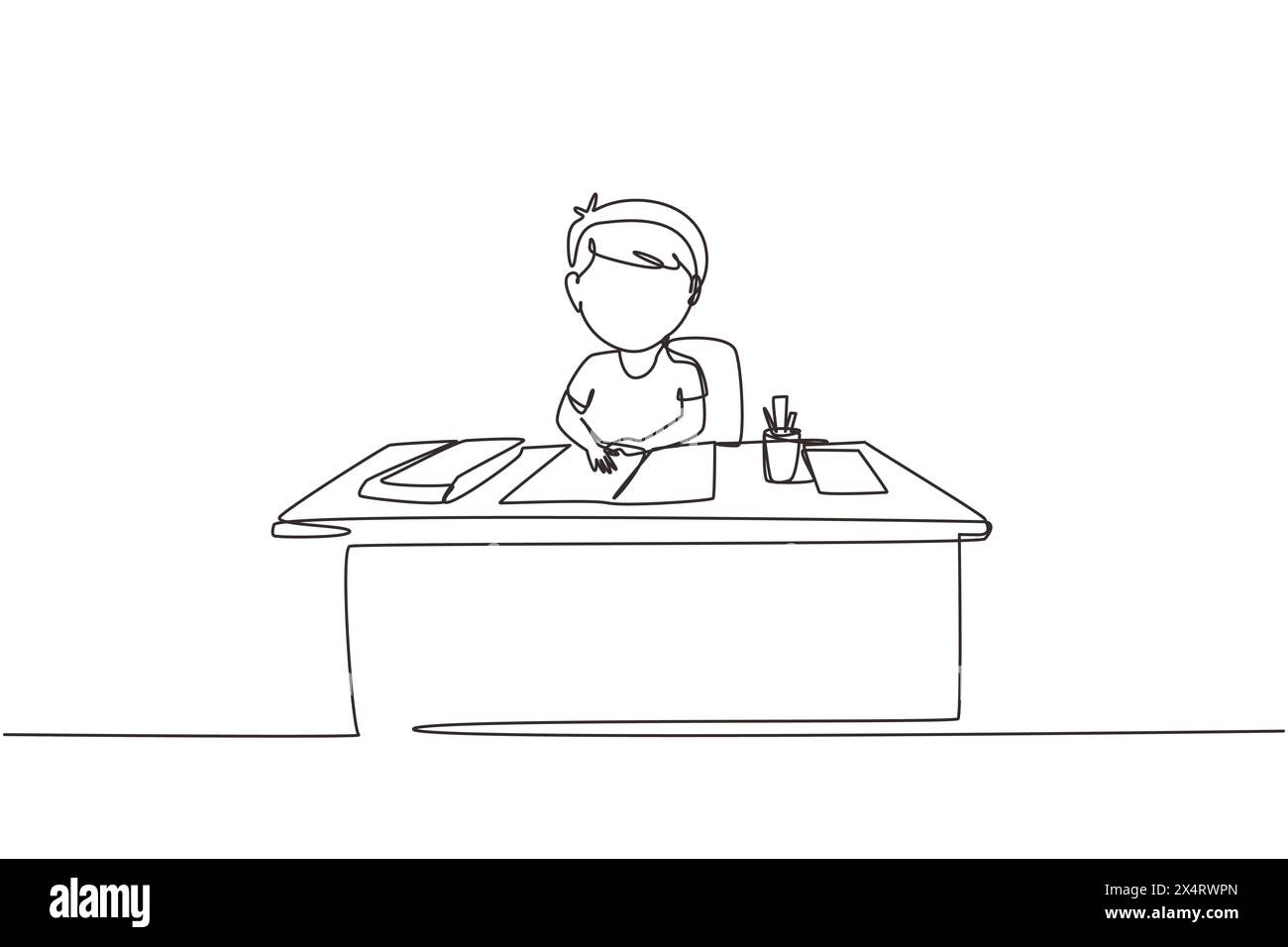 Boy makes chair Stock Vector Images - Alamy