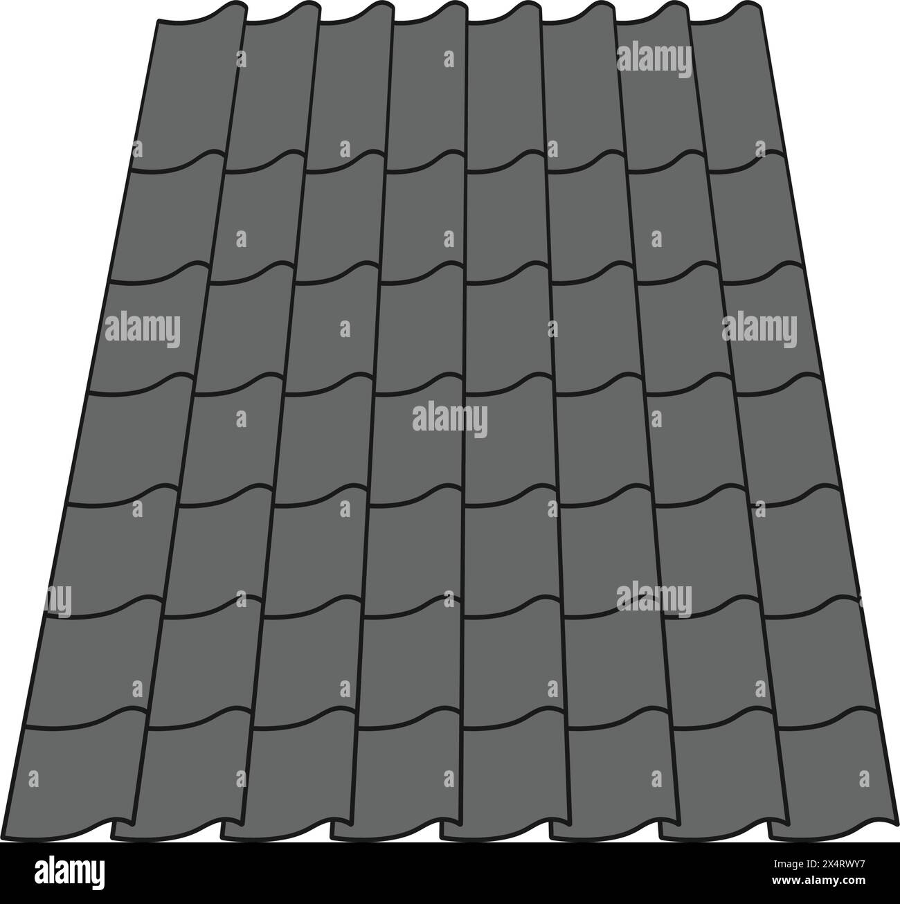 Ceramic tile roof Black and White Stock Photos & Images - Alamy