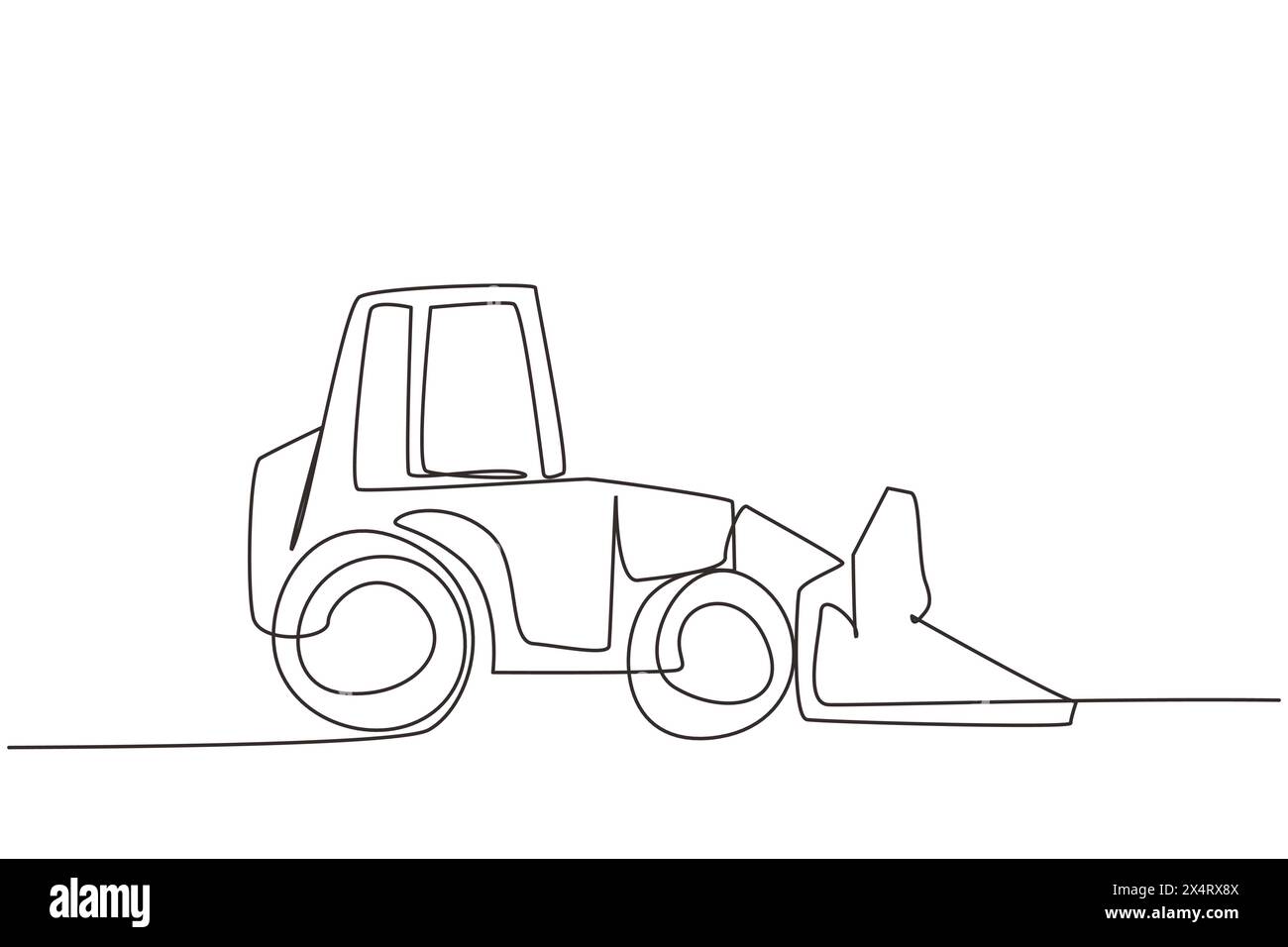 Crawler backhoe loader Stock Vector Images - Alamy