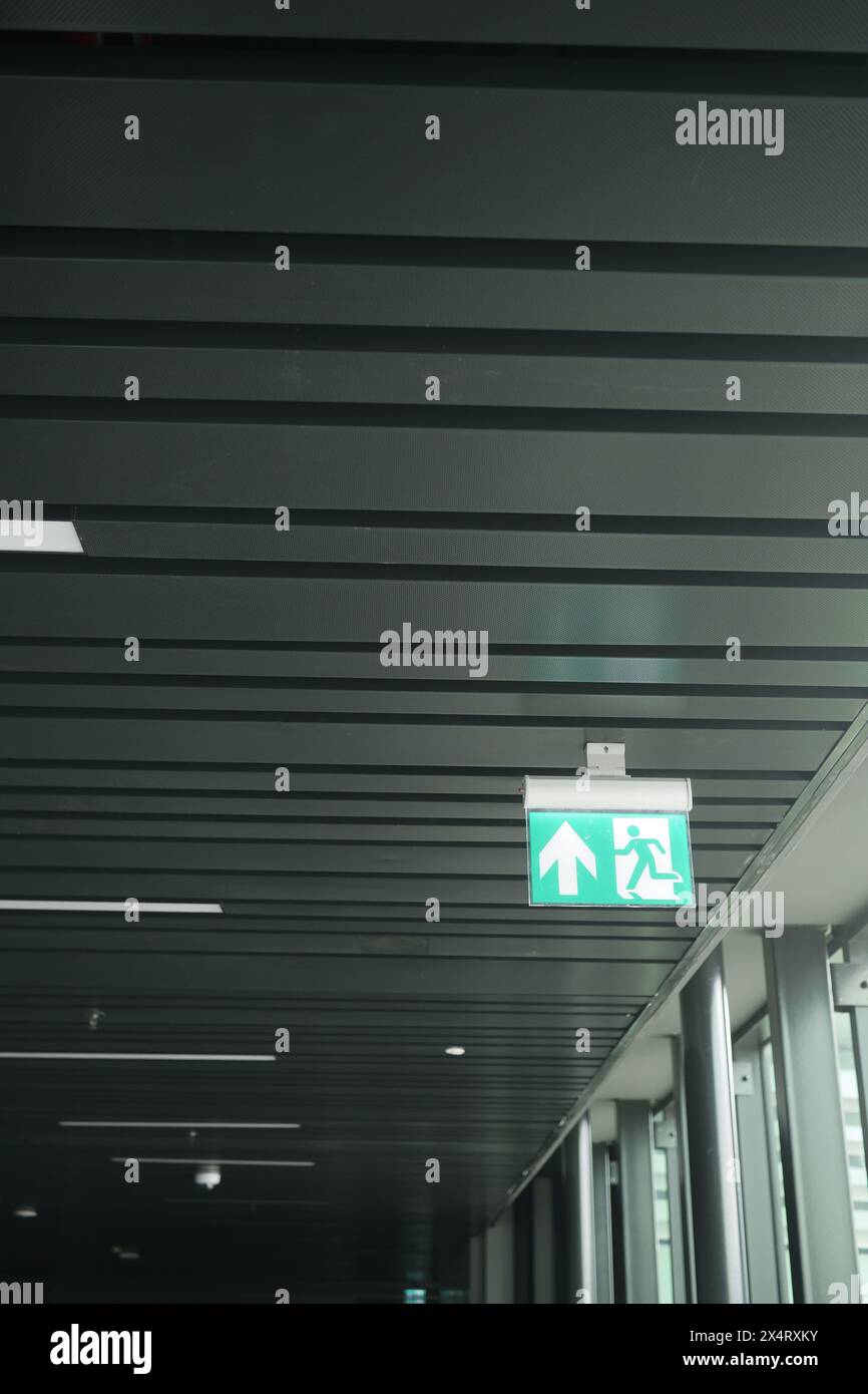 emergency exit door inside of a building Stock Photo - Alamy