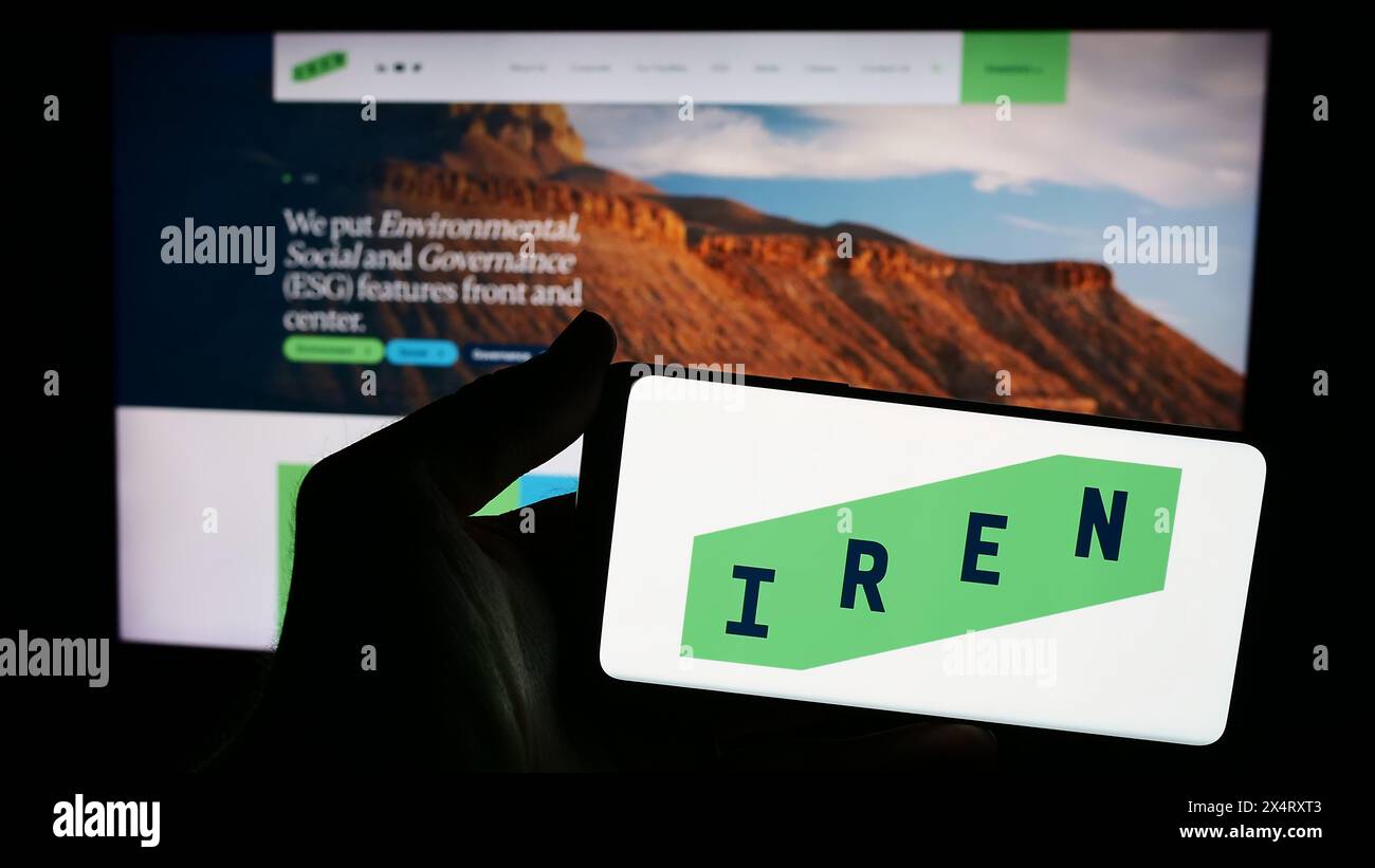 Iris energy iren hi-res stock photography and images - Alamy