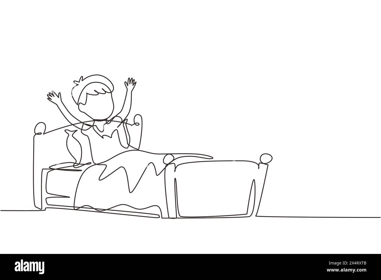 Late awakening Stock Vector Images - Alamy