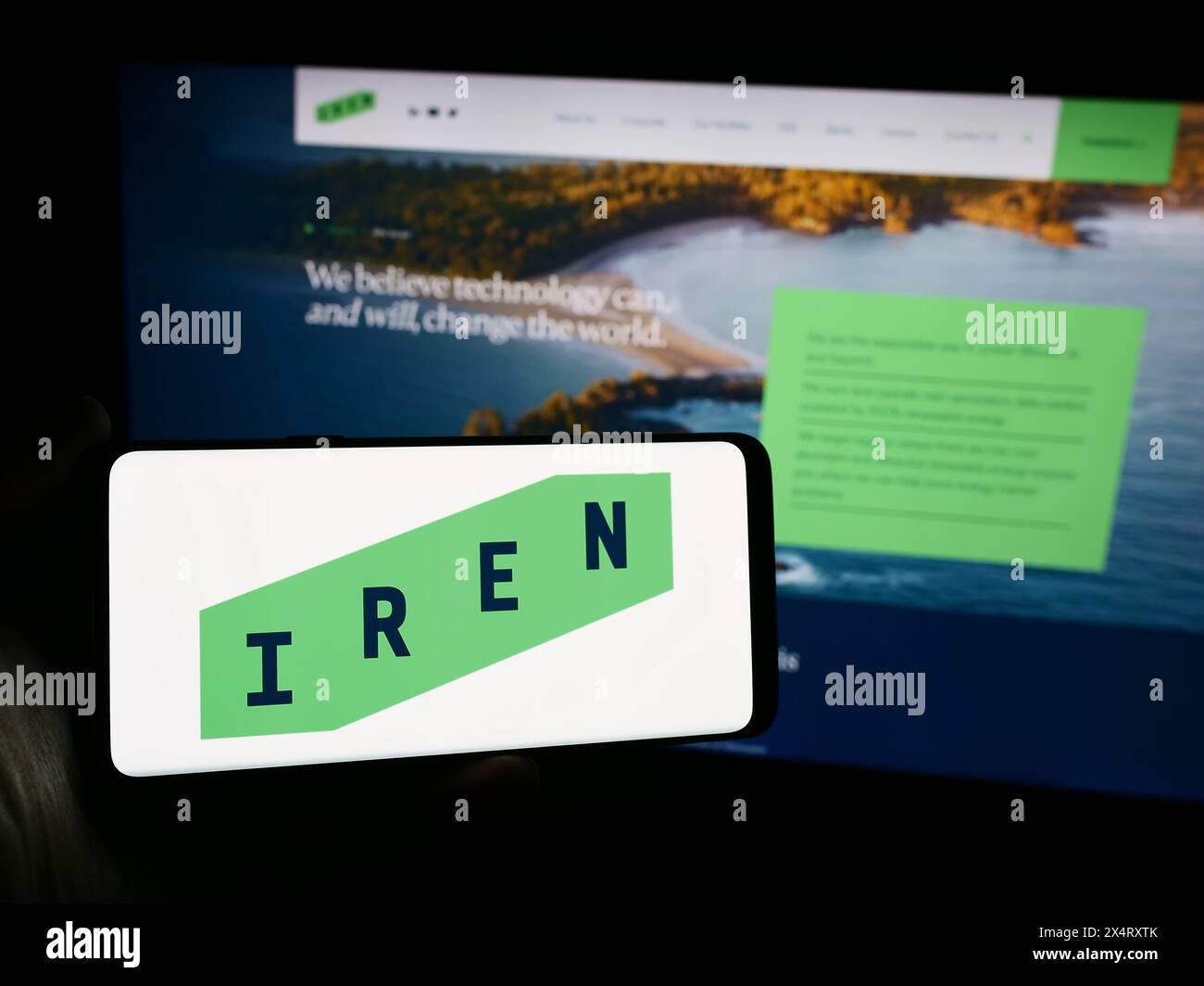 Iris energy iren hi-res stock photography and images - Alamy