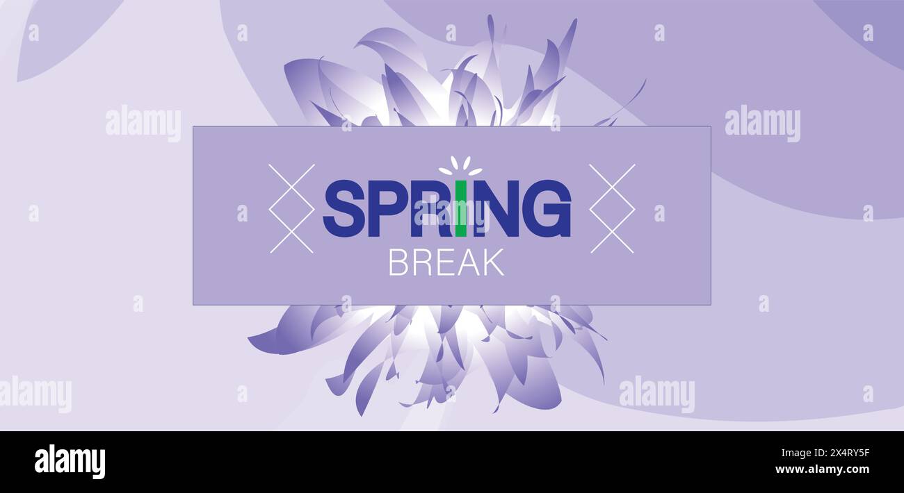 Spring break vector vectors hi-res stock photography and images - Alamy