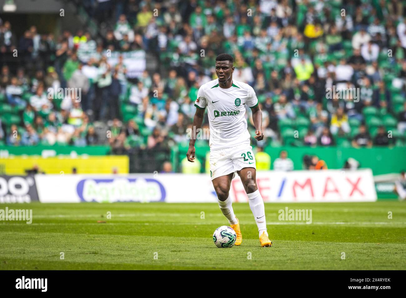 Lisbon, Portugal. 04th May, 2024. Ousmande Diomande of Sporting CP in ...