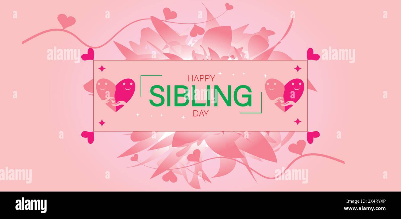 National sibling day Stock Vector Images - Alamy