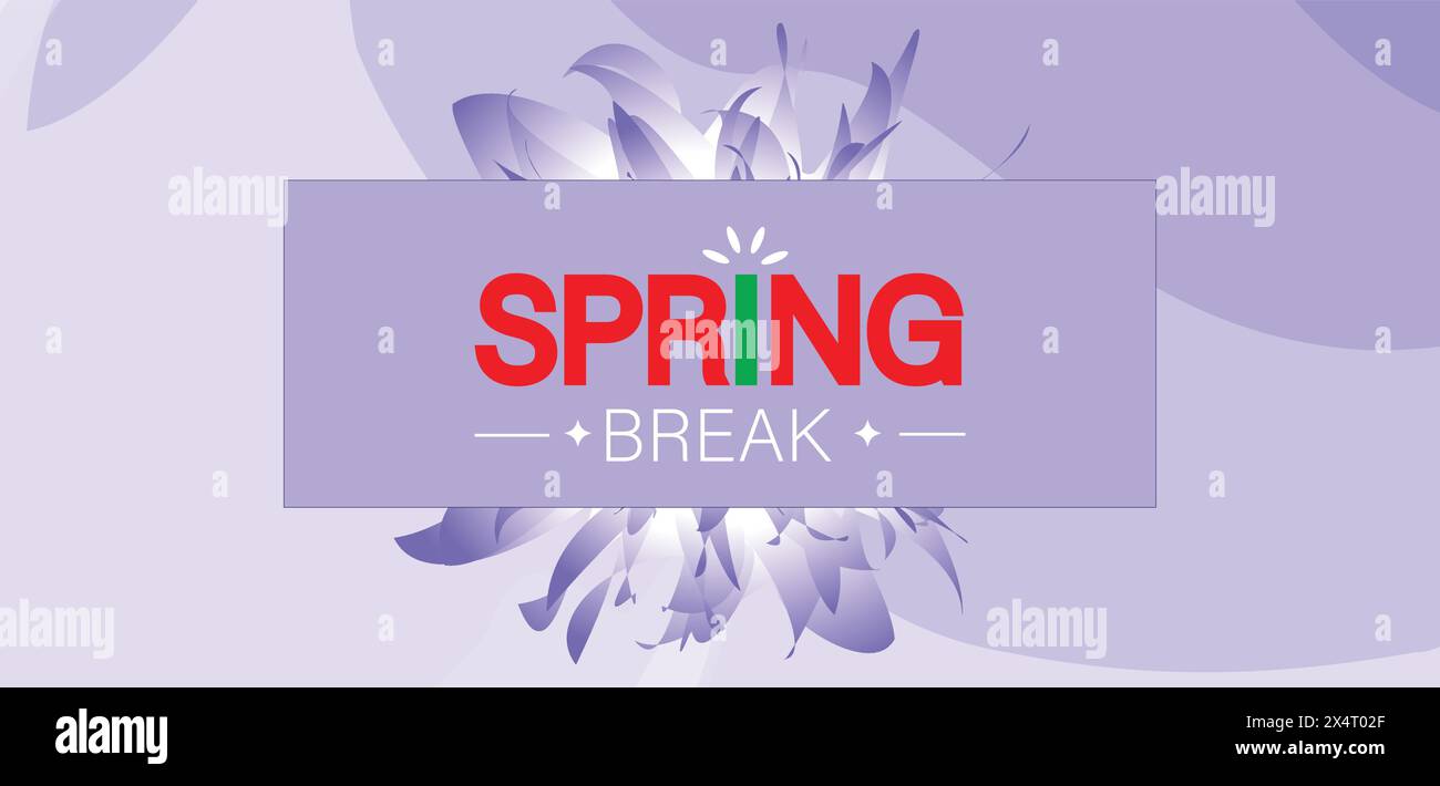 Spring break vector vectors hi-res stock photography and images - Alamy