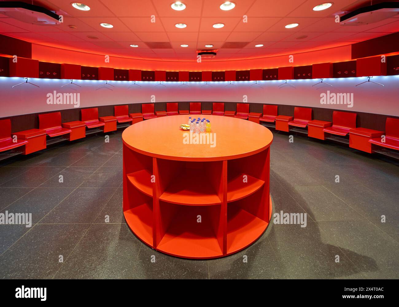 Home club changing room at Philips Stadion - the official arena of FC ...