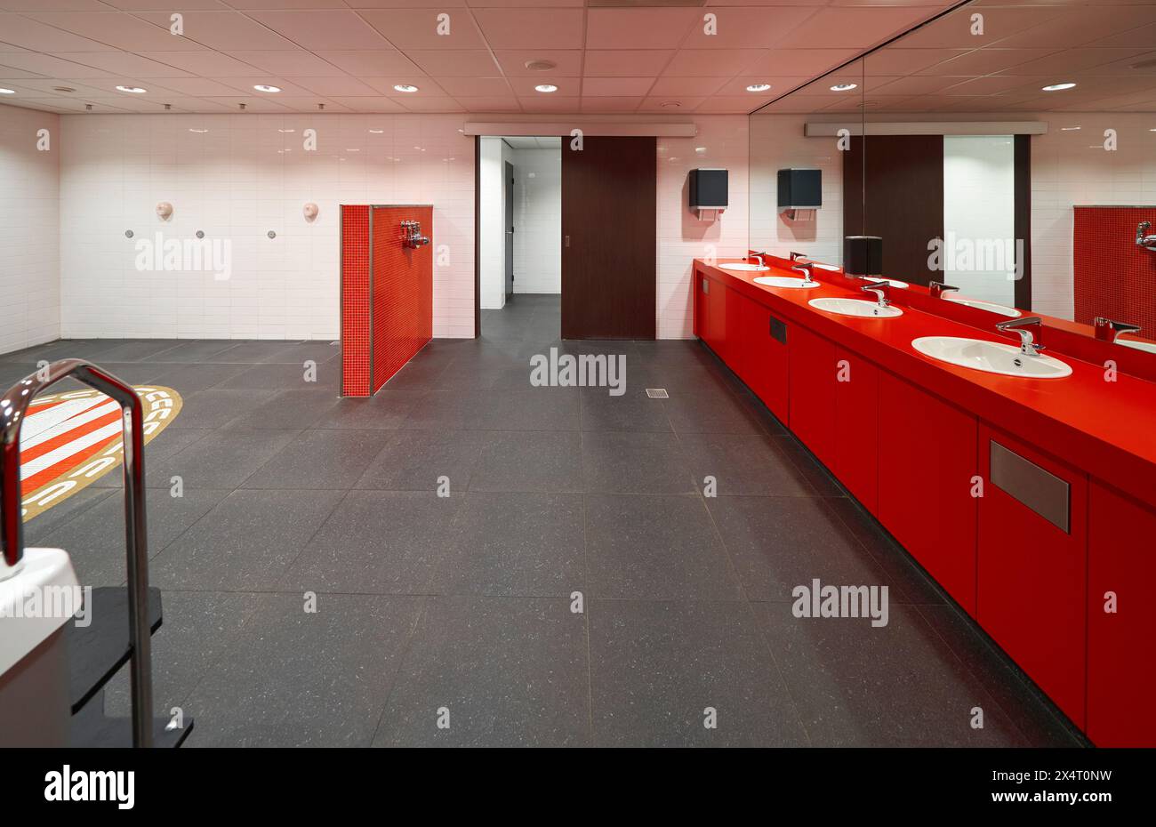 Home club bathroom at Philips Stadion - the official arena of FC PSV ...