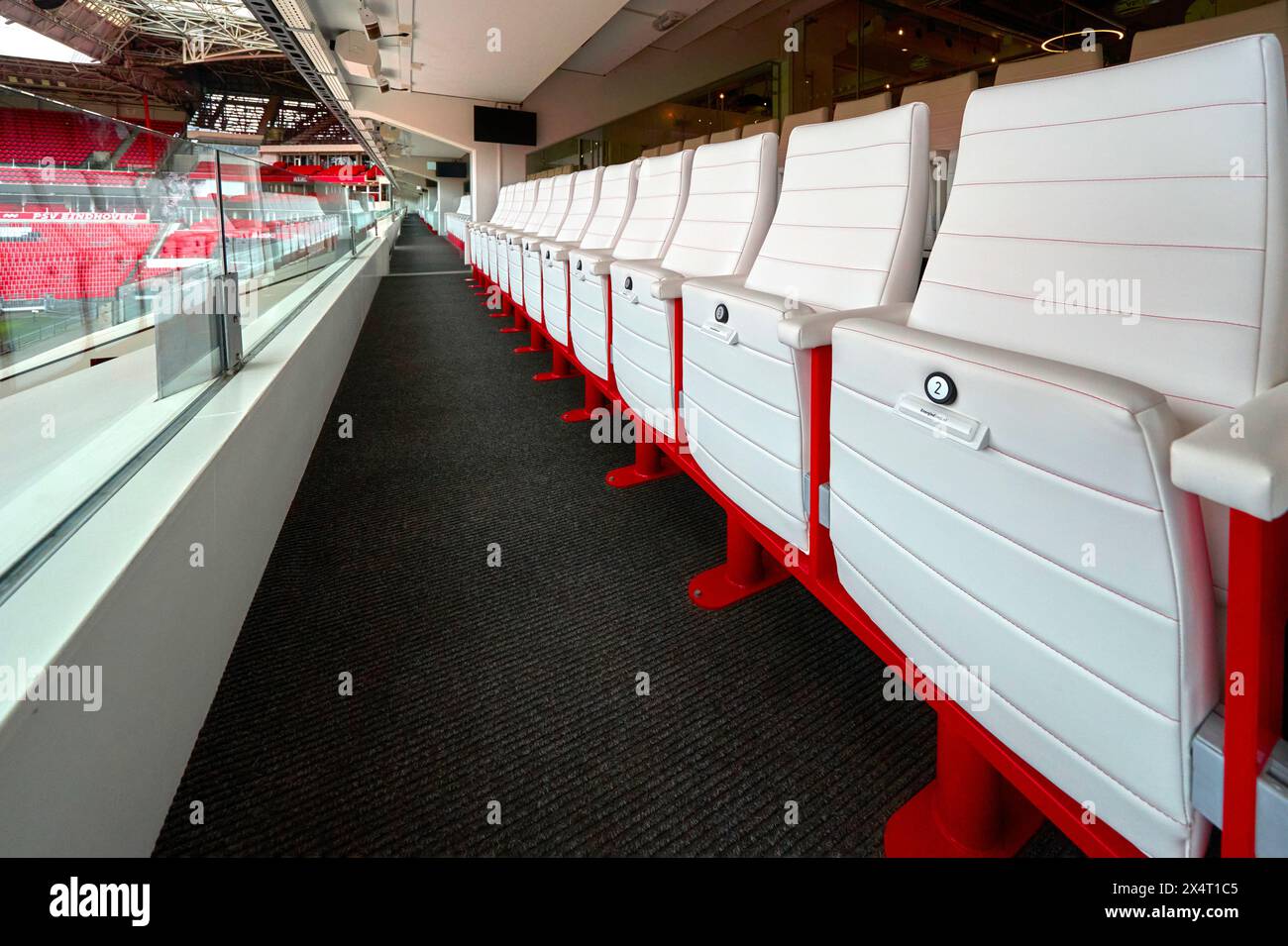 In the VIP loge at Philips Stadion - the official arena of FC PSV ...