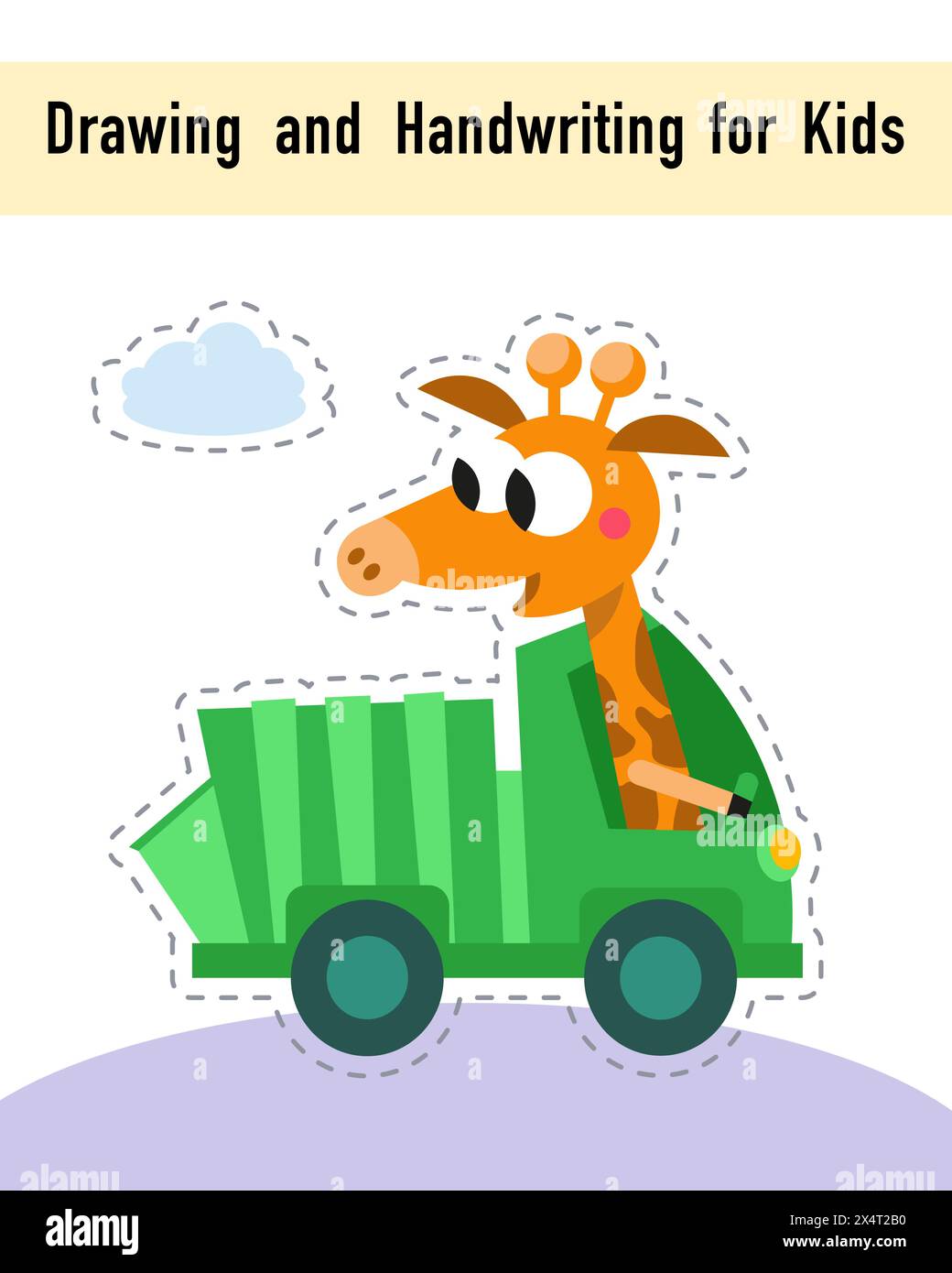 Drawing and handwriting for children. Educational activity game ...